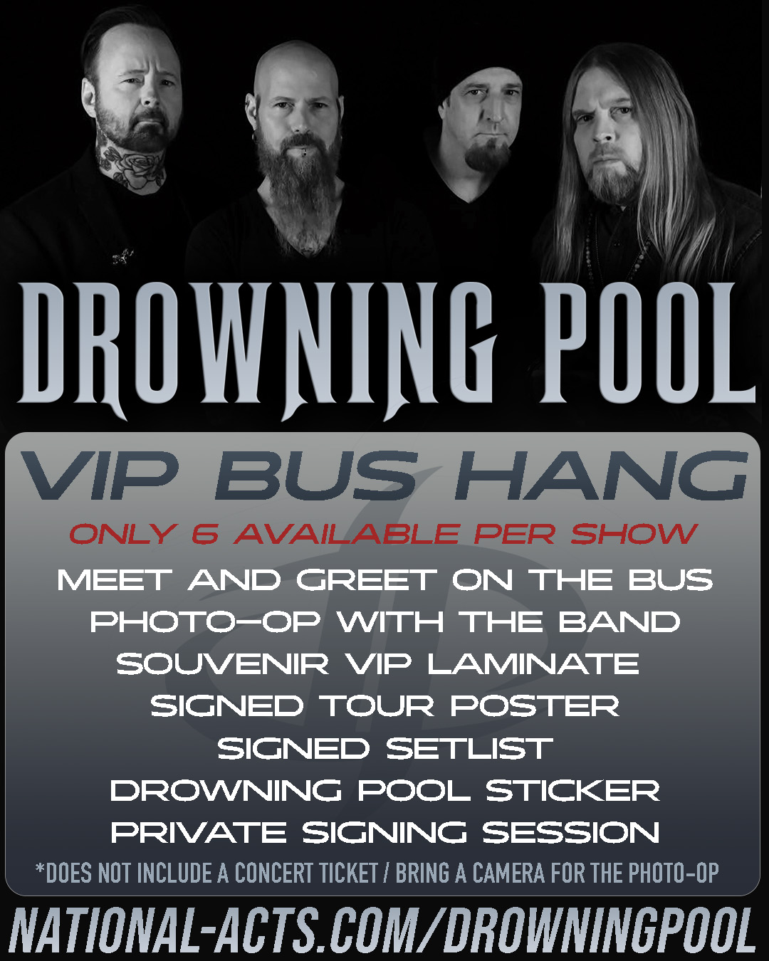 Drowning Pool VIP Upgrades and Concert Tickets